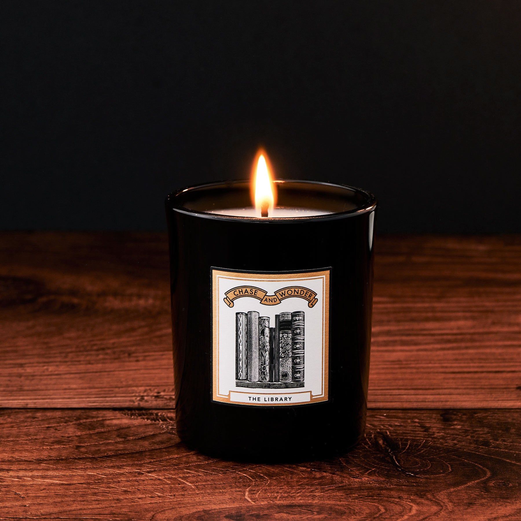 The Library Glass Scented Candle | Luxury Book Lover’s Gift