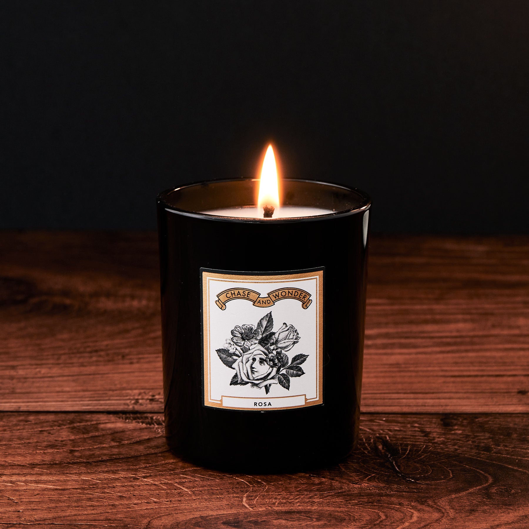 Rosa Glass Candle | Jasmine and Rose | Chase and Wonder