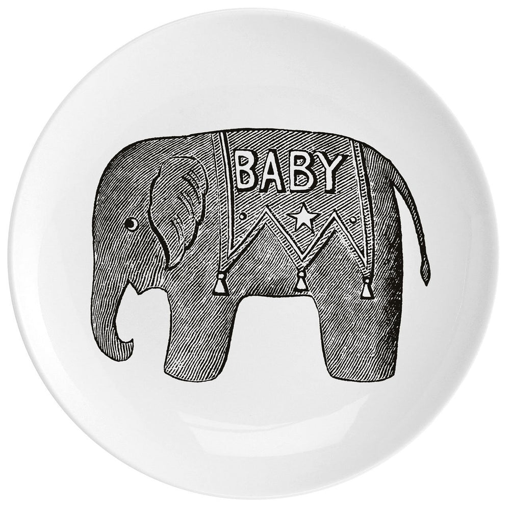 Baby Elephant Fine China 10" Dinner Plate | Chase and Wonder