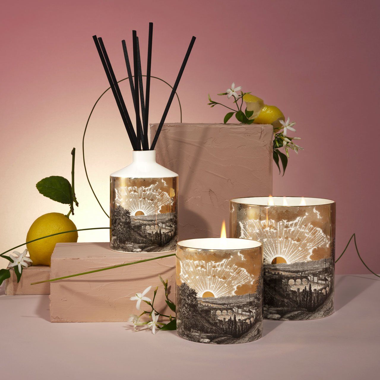 The Tuscan Sunset Ceramic Reed Diffuser - Chase and Wonder