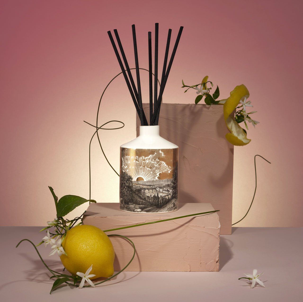 The Tuscan Sunset Ceramic Reed Diffuser - Chase and Wonder